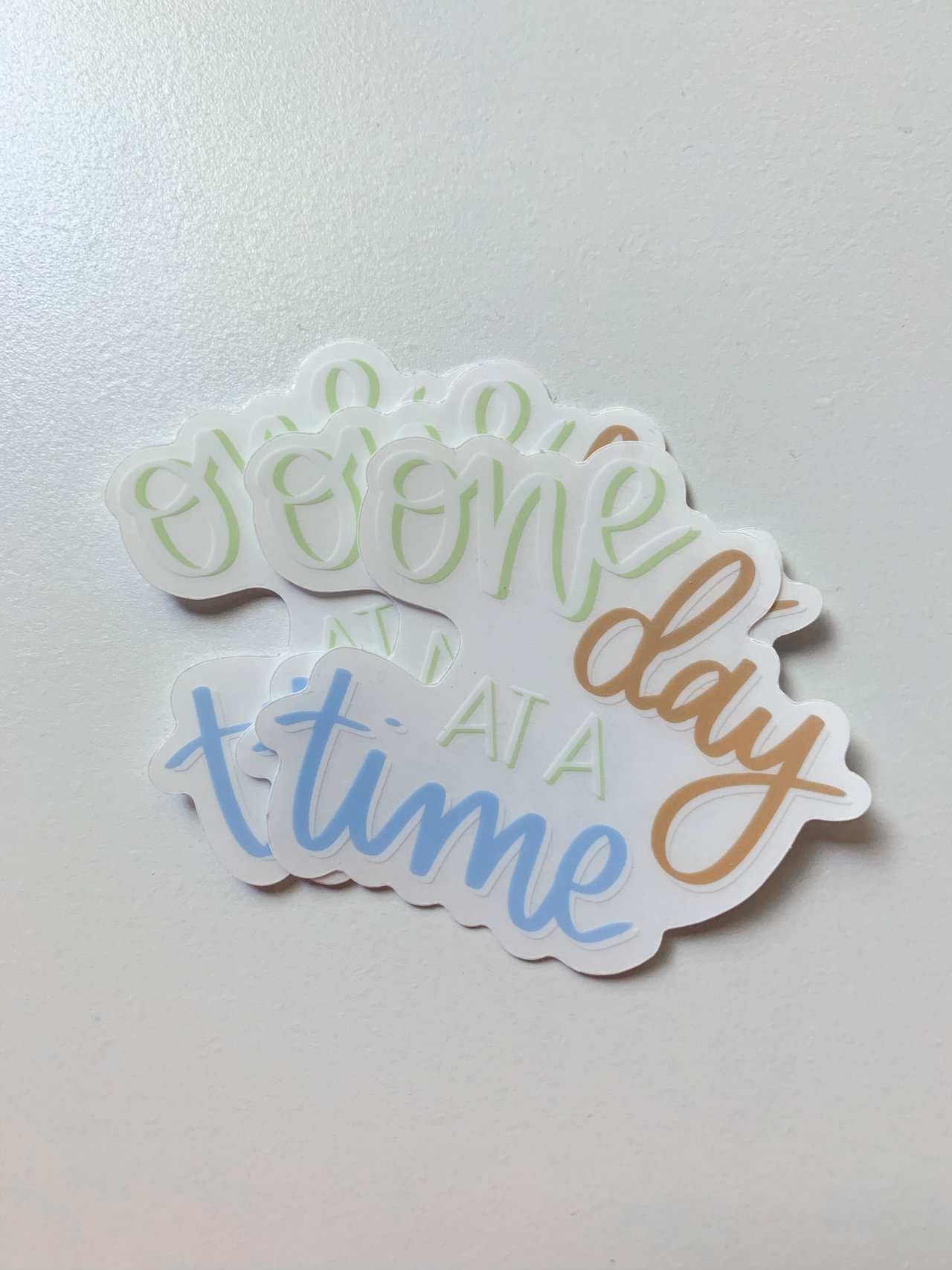 One Day at a Time CLEAR Sticker - STICKERS BY KAY
